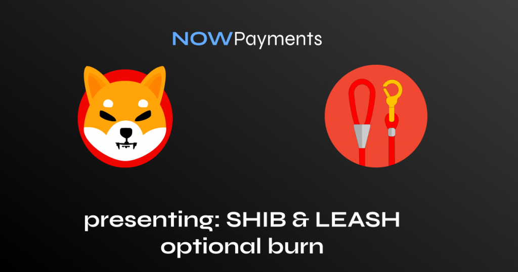 Burn SHIB & LEASH with NOWPayments’ feature for merchants