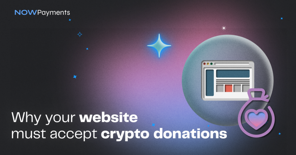 Why must your website accept crypto donations?