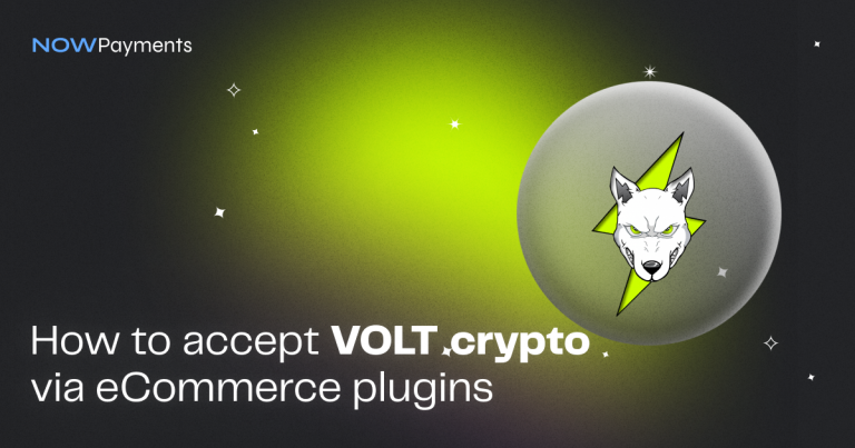 How to accept VOLT payments on eCommerce | NOWPayments