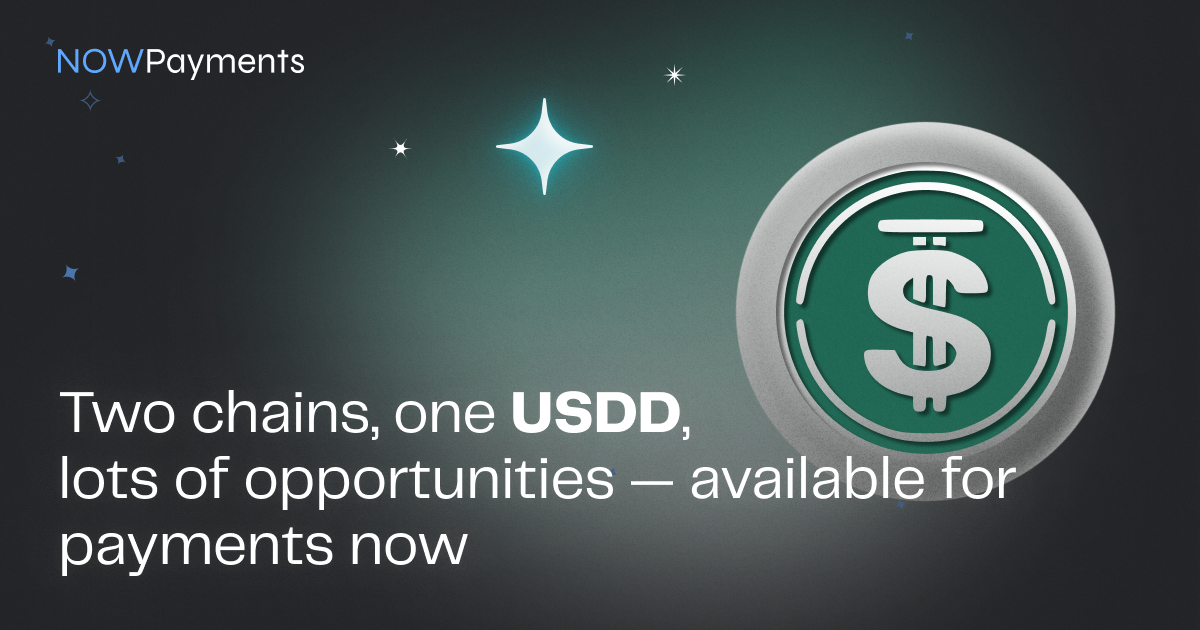 Welcome USDD: Accepting Decentralised USD | NOWPayments Welcome USDD: Accepting Decentralised USD | NOWPayments